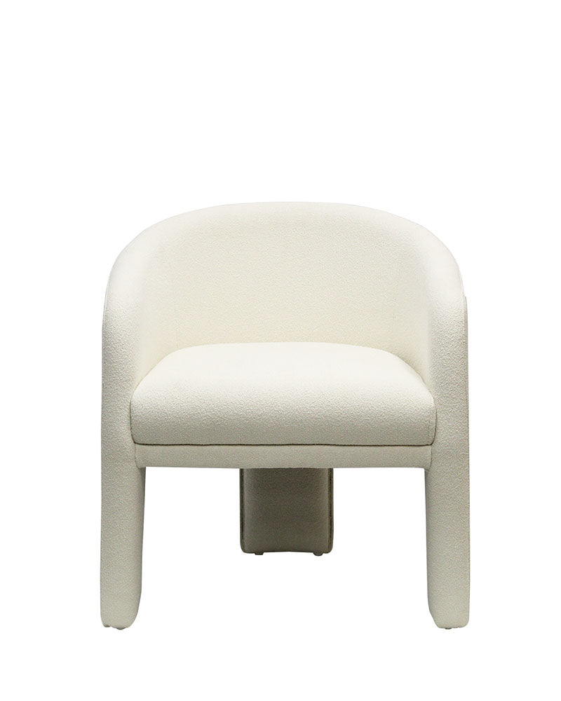 MARINO TUB CHAIR - WHITE FABRIC – Chairs R Us