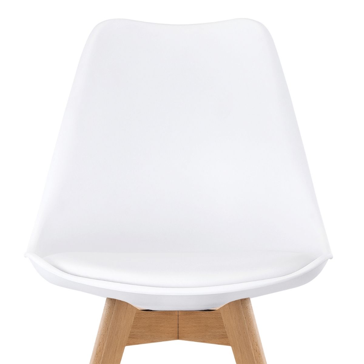 Cherry White Iconic Mid-Century Design Dining Chair Set of 2 – Chairs R Us